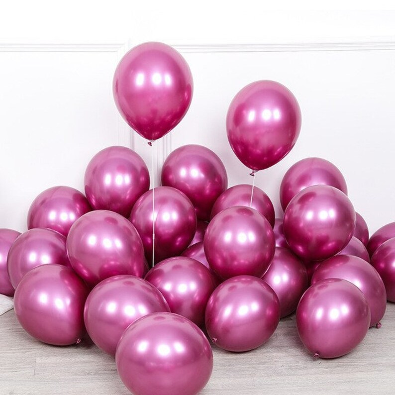 139pcs Metallic Rose Pink Balloons Arch Chrome Gold Leaves - Etsy