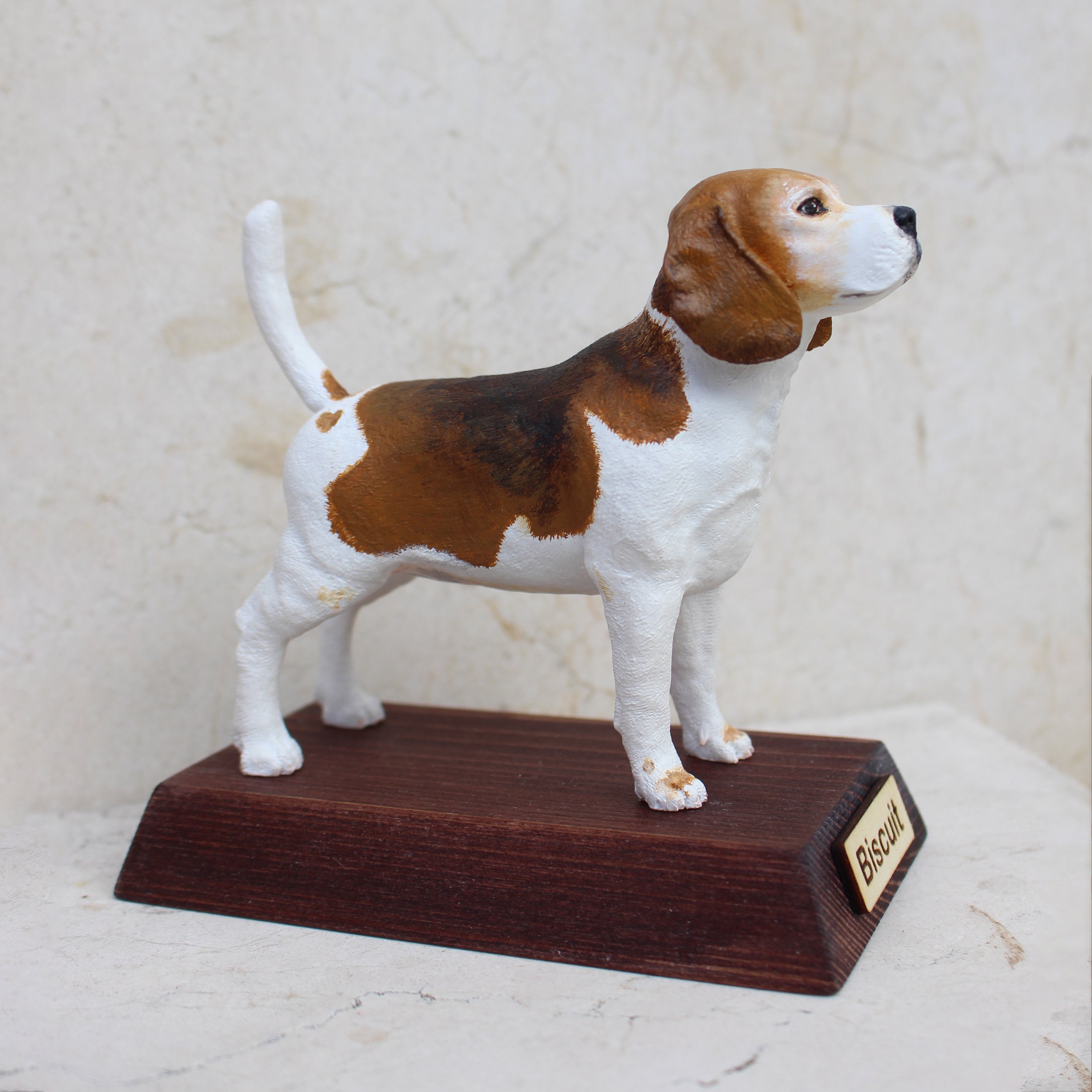 Hand-painted Custom Beagle Statue in Resin A Unique Work of - Etsy