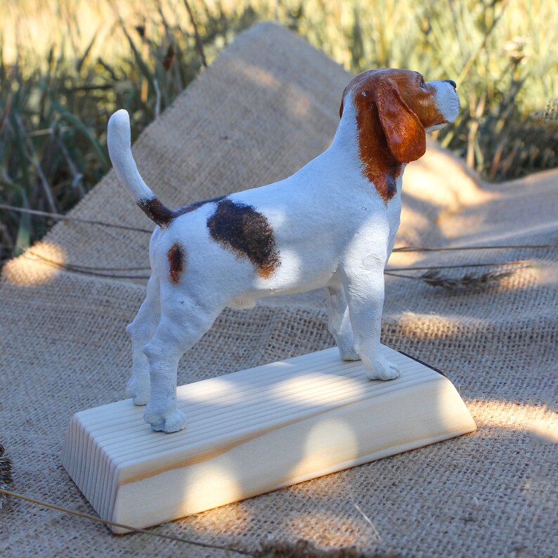 Hand-painted Custom Beagle Statue in Resin A Unique Work of - Etsy