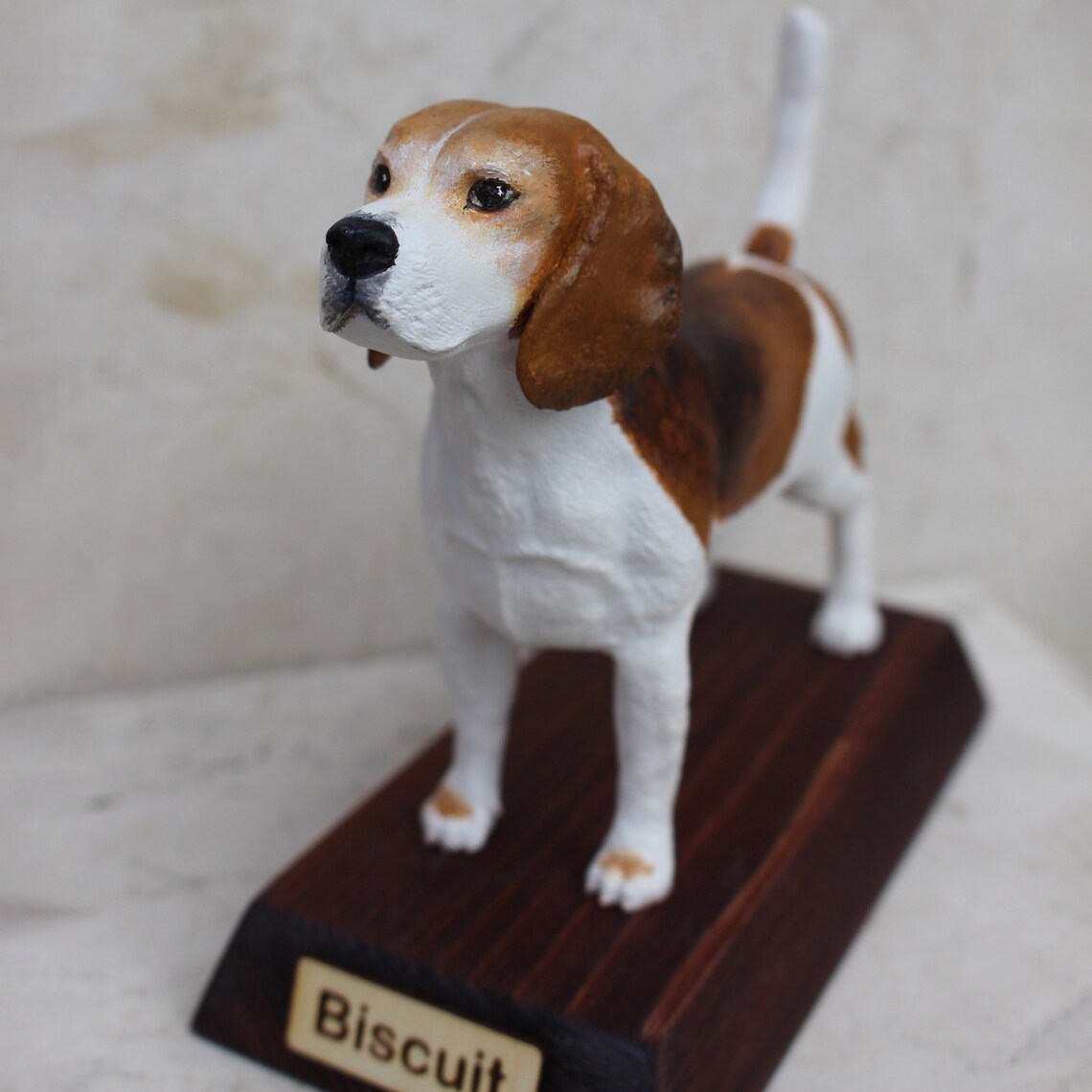 Hand-painted Custom Beagle Statue in Resin A Unique Work of - Etsy