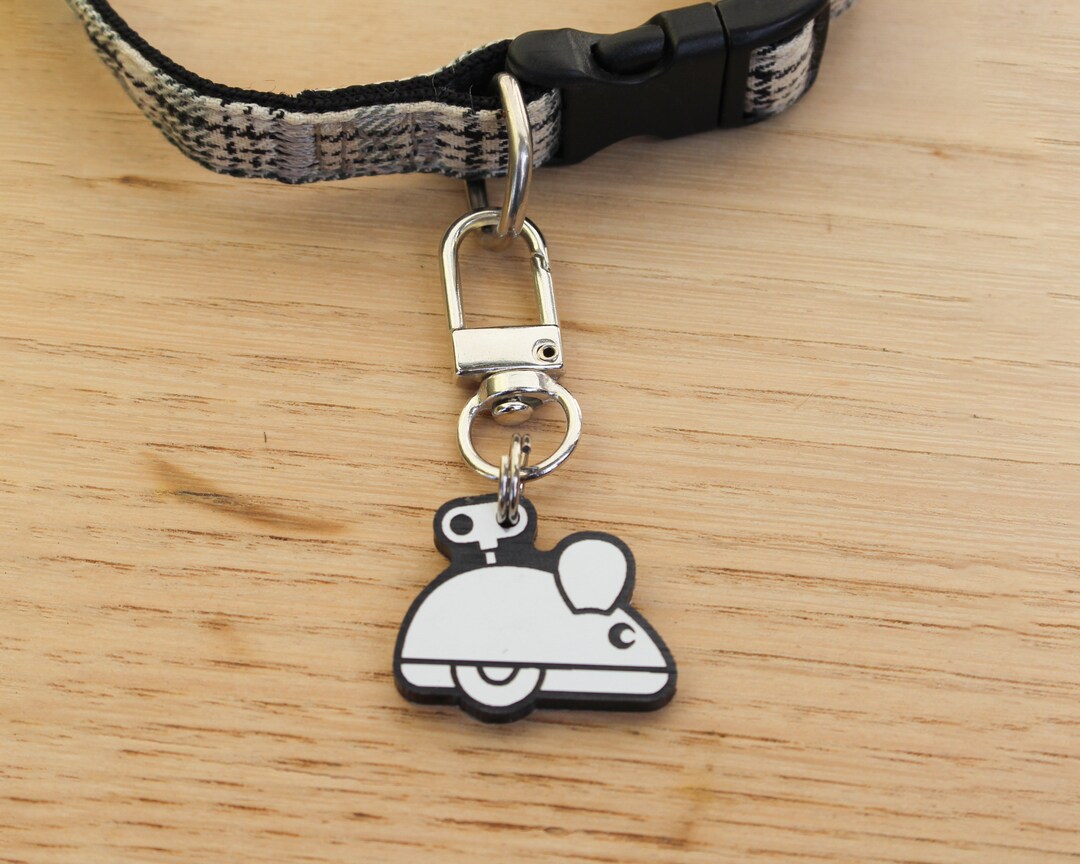 Custom Cat Collar Tag: Personalized Acrylic Mouse Pet ID - Etsy