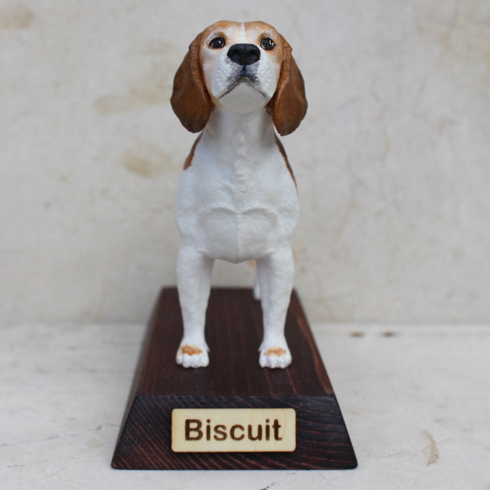 Hand-painted Custom Beagle Statue in Resin - A Unique Work of Art for ...
