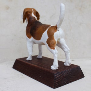 Hand-painted Custom Beagle Statue in Resin - A Unique Work of Art for ...