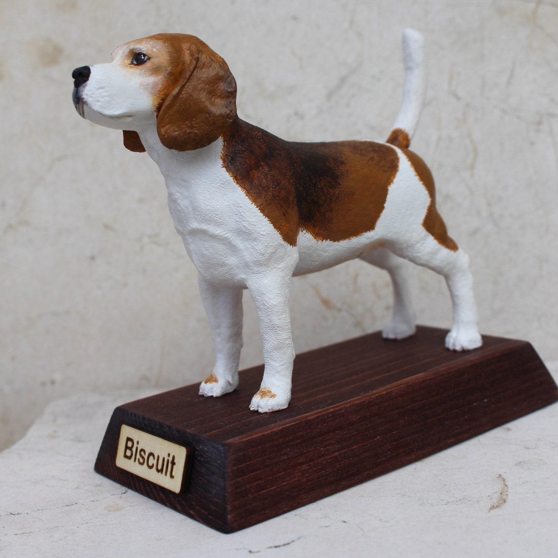 Hand-painted Custom Beagle Statue in Resin A Unique Work of - Etsy