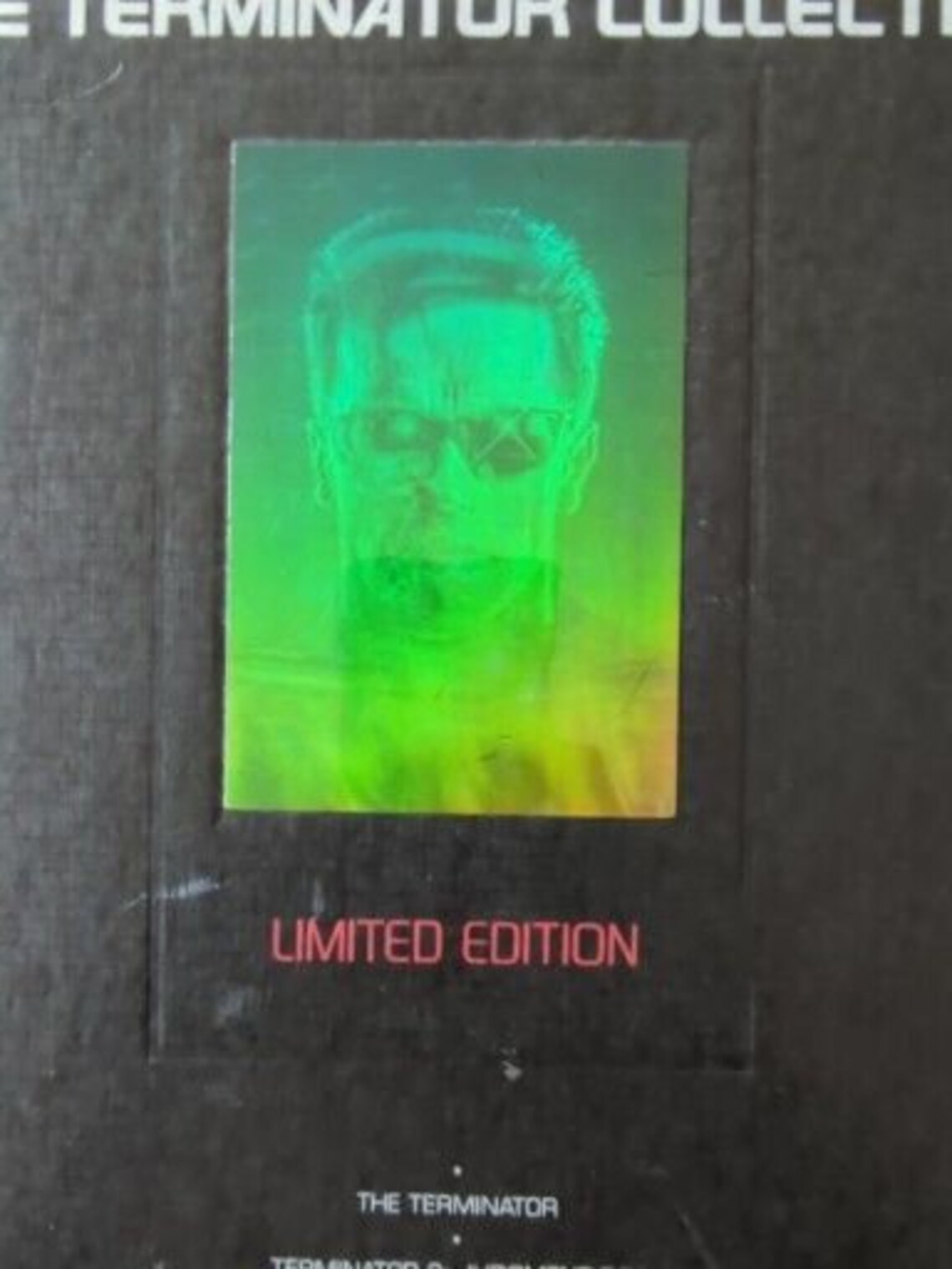 The Terminator Collection VHS Set 3 Box Limited Ed. Book Hologram Cover ...