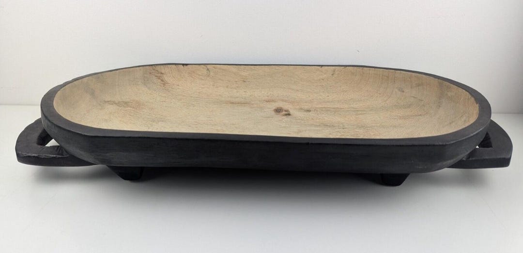 Zulu Ugqoko Meat Platter Carved Wood South African L- 61 Cm, W-28cm, H ...