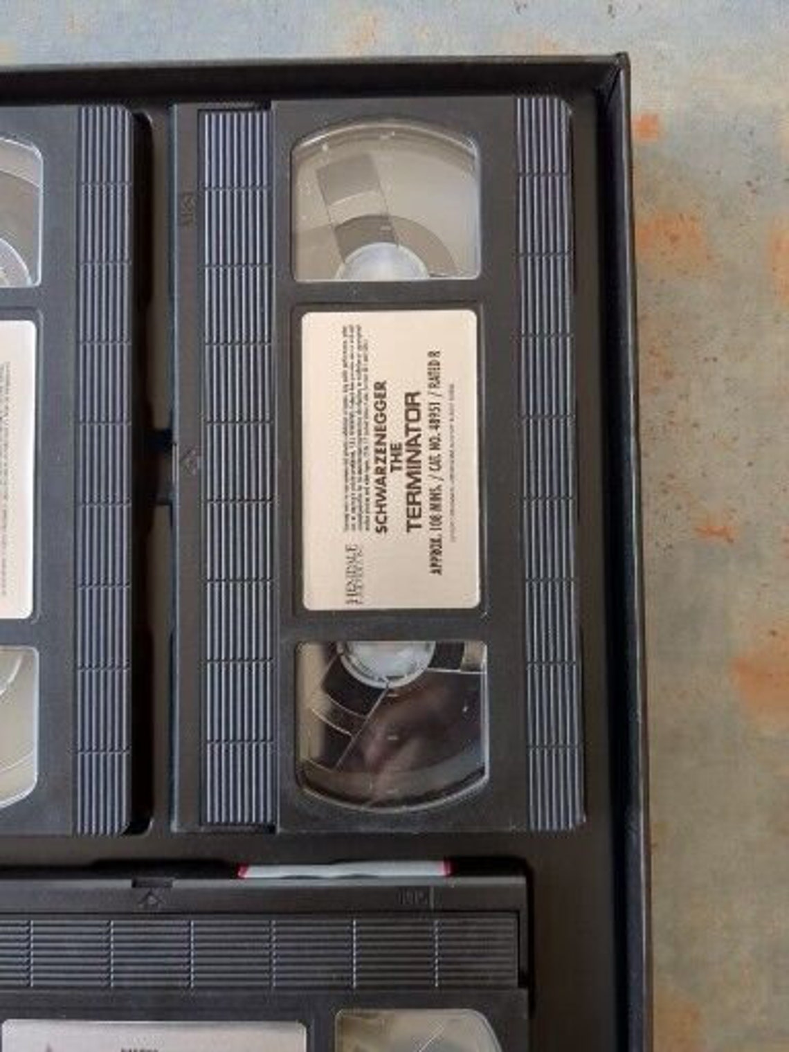 The Terminator Collection VHS Set 3 Box Limited Ed. Book Hologram Cover ...