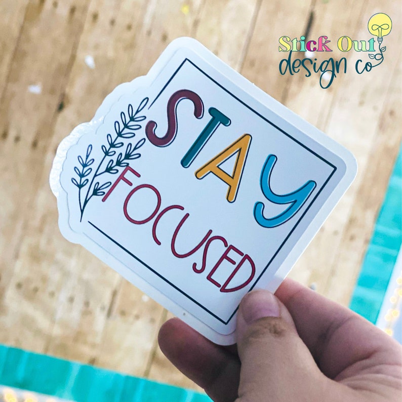 Stay Focused Sticker | Teacher Sticker | Laptop Sticker | Teacher ...
