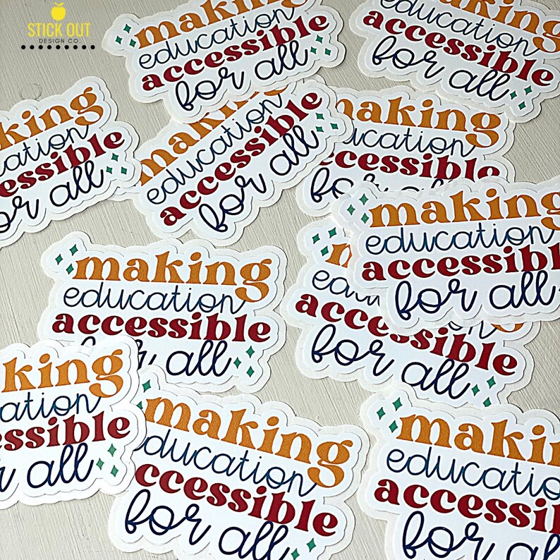 Accessible Educator Decals | Special Education Sticker | Sped Sticker ...