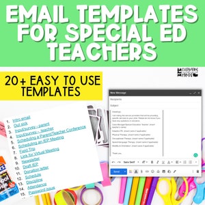 Special Education Teacher Email Templates | Sped Autism Teacher ...