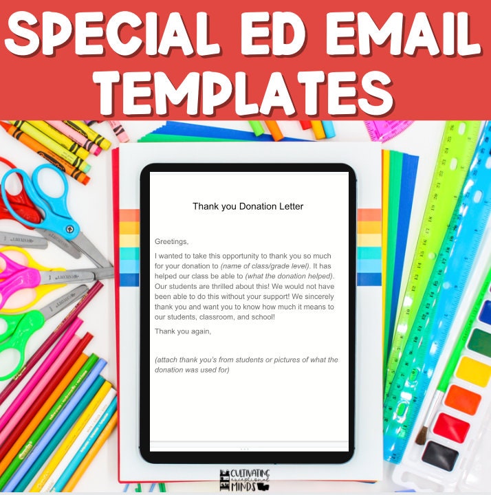 Special Education Teacher Email Templates Sped Autism - Etsy