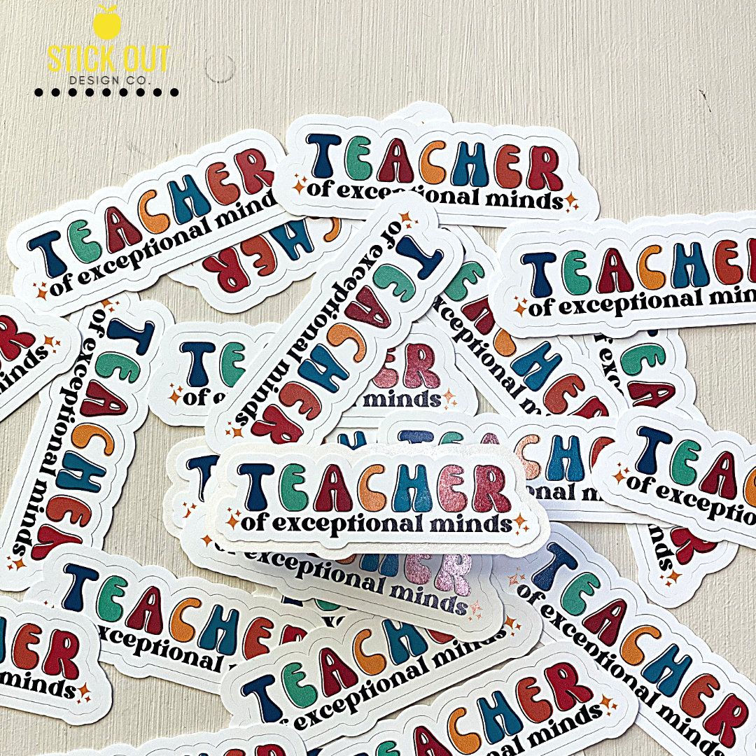 Teacher of Exceptional Minds Decals | Special Education Sticker | Sped ...