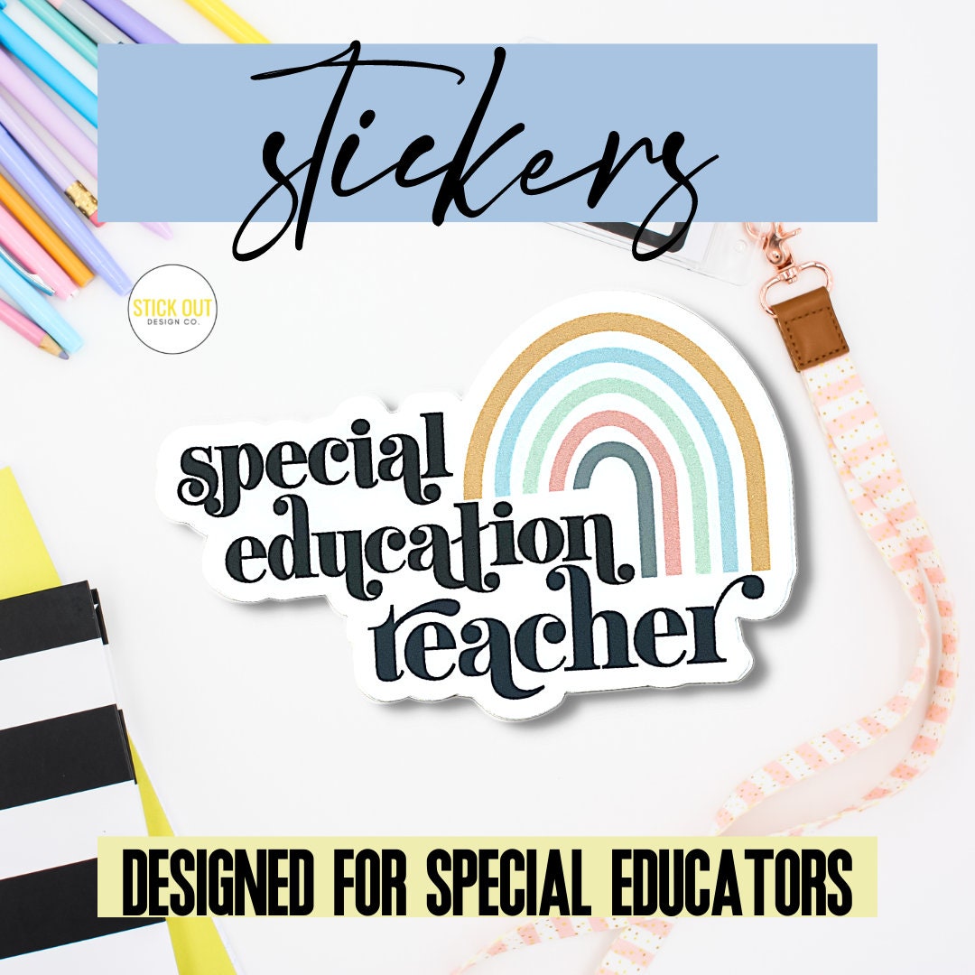 Special Education Teacher Sticker Bundle | 5 Pack | Teacher Gift Idea ...