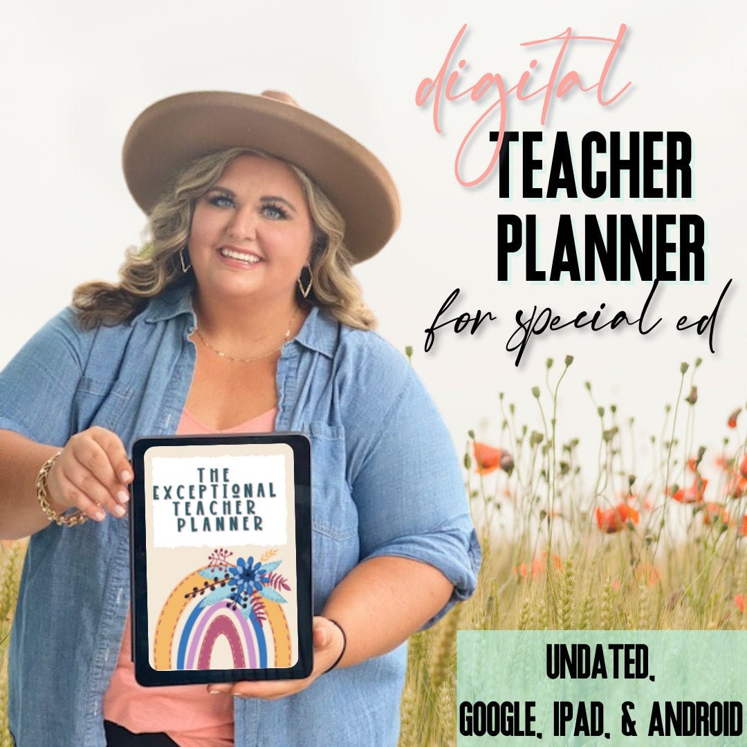 Digital Special Ed Teacher Planner, IEP, Data and Lesson Plan Organizer ...