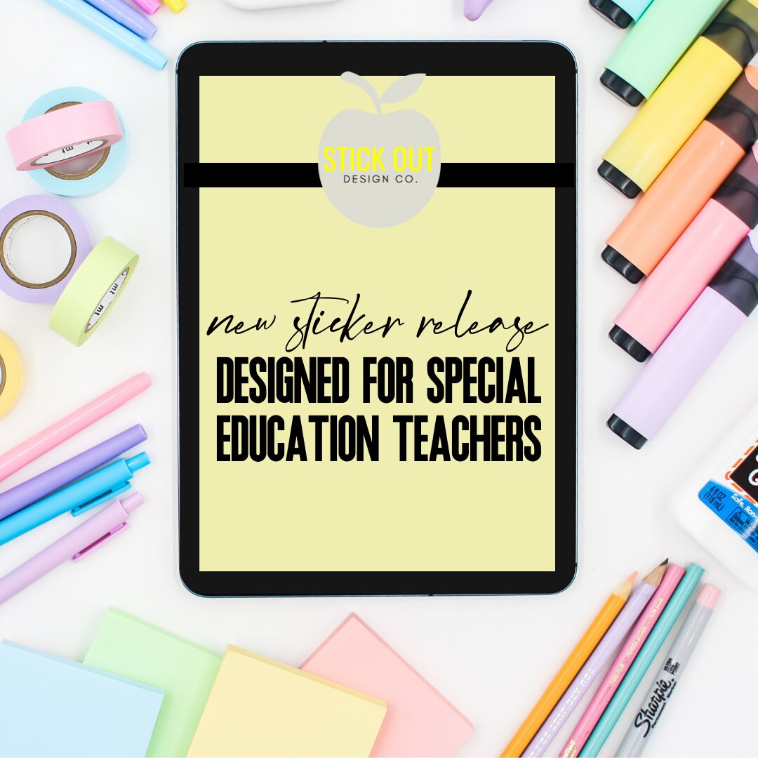 Special Education Teacher Sticker Bundle 5 Pack Teacher | Etsy