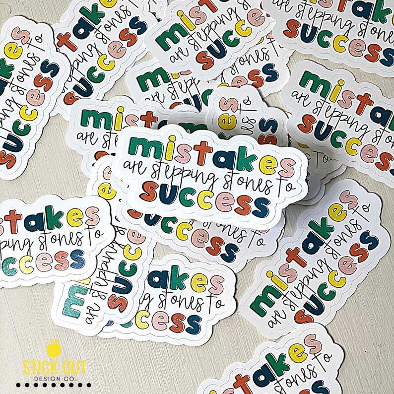 Mistakes Sticker | Steppingstones | Special Ed Ideas Paraprofessional ...
