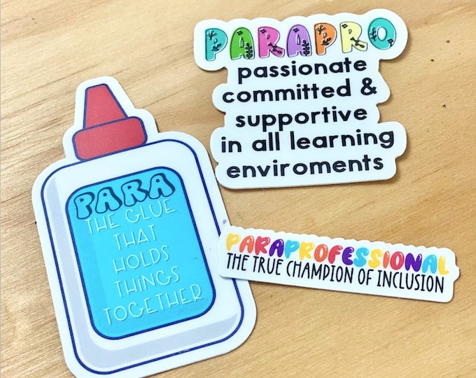 Paraprofessional Sticker Para Educator Sticker Special Education ...