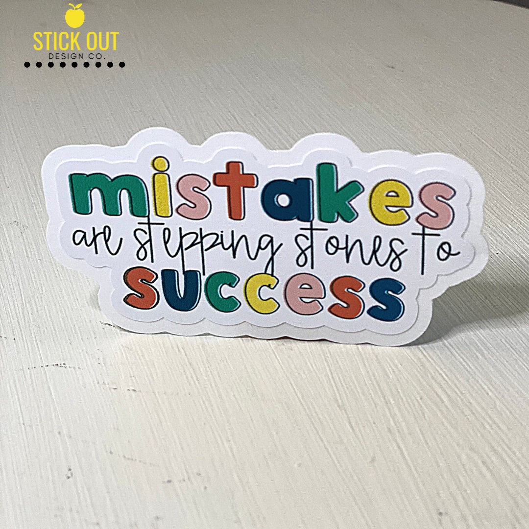 Mistakes Sticker | Steppingstones | Special Ed Ideas Paraprofessional ...