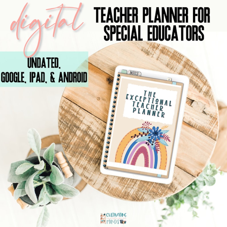 Digital Special Ed Teacher Planner, IEP, Data and Lesson Plan Organizer ...