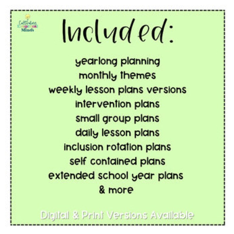 Special Education Lesson Plan Template | Special Education Lesson Plans ...