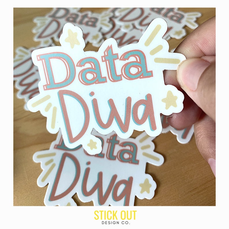 Data Diva Decal Sped Laptop Sticker Teacher Sticker - Etsy