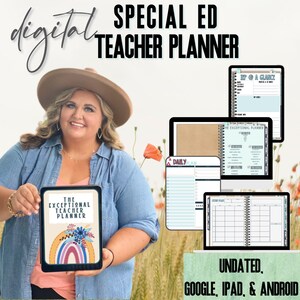 Digital Special Ed Teacher Planner, IEP, Data and Lesson Plan Organizer ...
