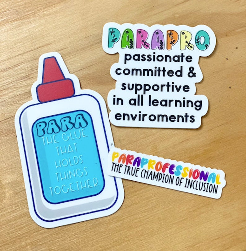 Paraprofessional Sticker, SPED Support Gift, Special Education Team ...