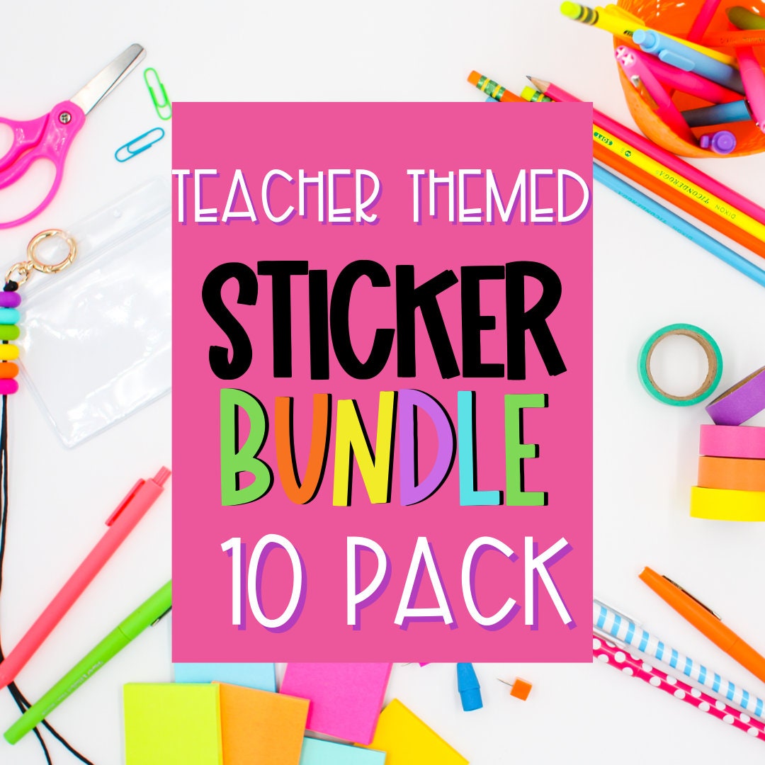 Special Education Teacher Sticker Bundle | 10 Pack | Teacher Gift Idea ...