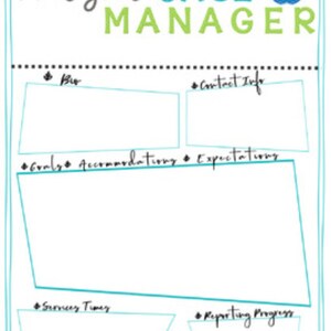 Special Education Forms Meet the Teacher Case Manager IEP Back to ...