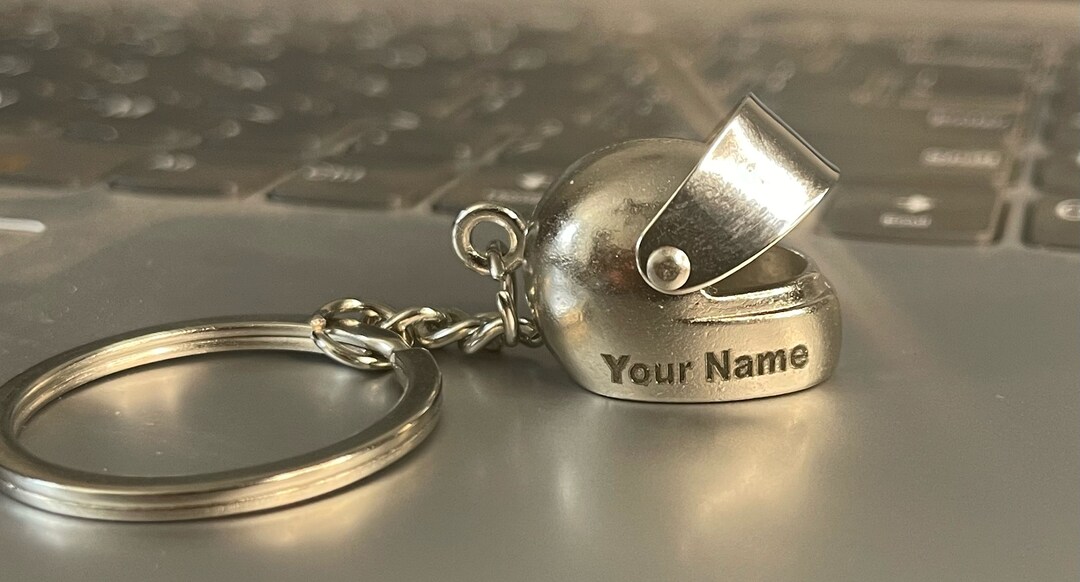 Personalized Motorcycle Biker Keychain - Etsy