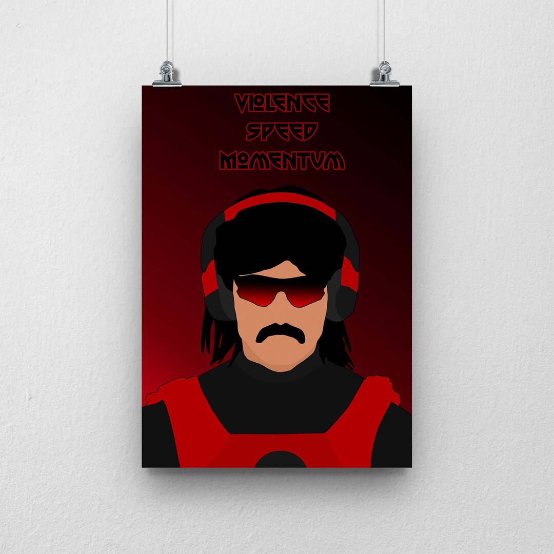 Dr Disrespect Poster Streamer Gaming Gifts / Gaming Room / - Etsy