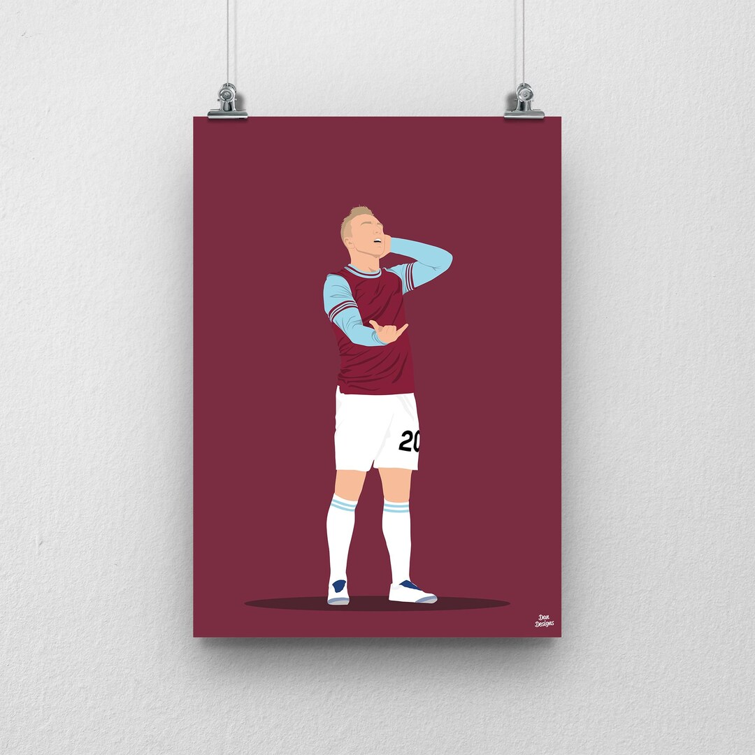 Jarrod Bowen Poster - West Ham United Print. - Etsy