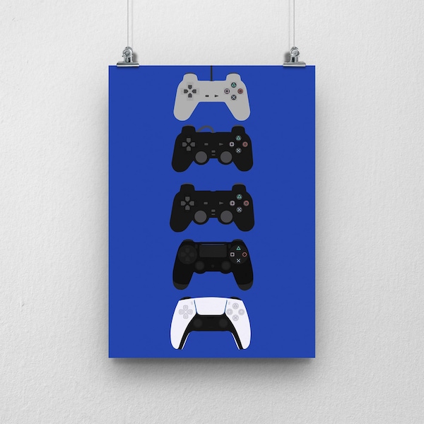 Ps5 Controller Poster - Etsy