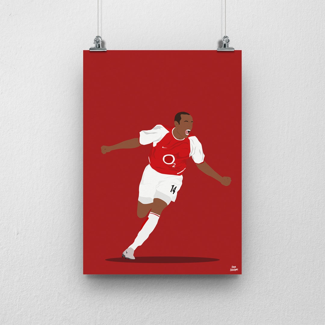 Thierry Henry Poster Arsenal Football Poster Designs - Etsy