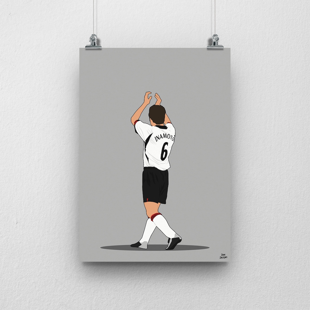 Inamoto Poster Fulham Football Poster - Etsy