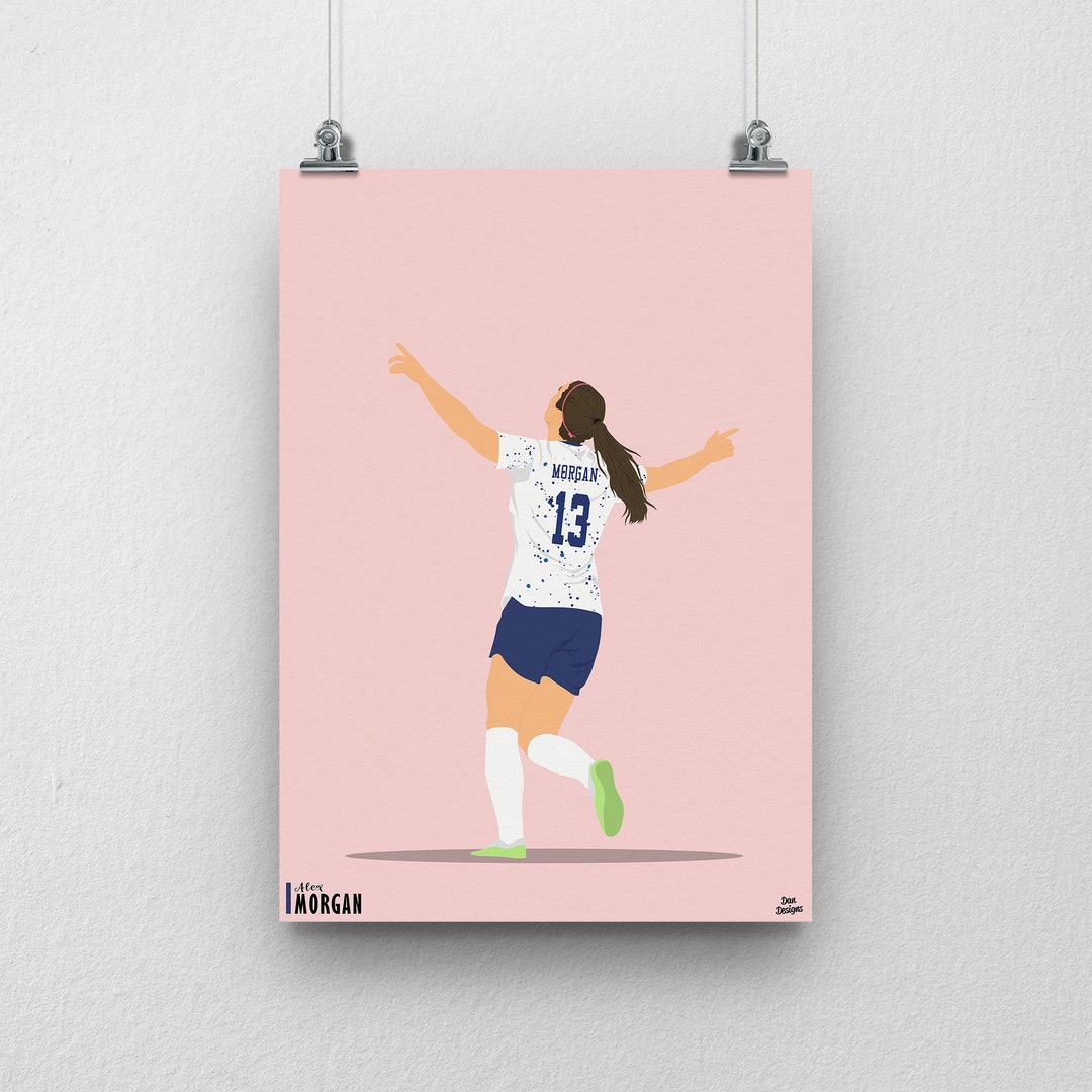 Alex Morgan Print - USA Womens World Cup Football Poster - Etsy