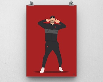 Jurgen Klopp Poster, Liverpool Poster, Football Poster, Soccer Poster ...