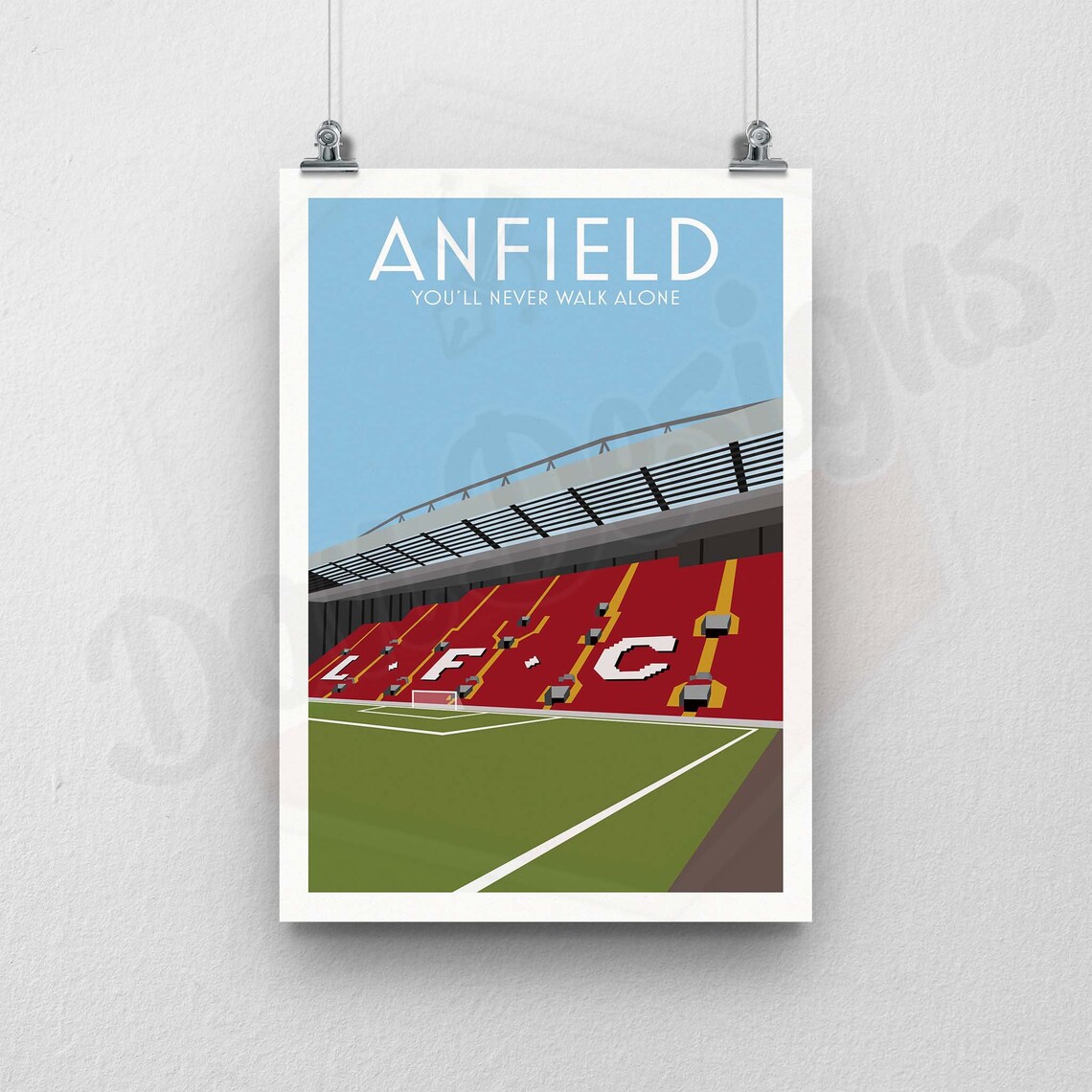 Anfield Poster Liverpool Print / Football Poster - Etsy