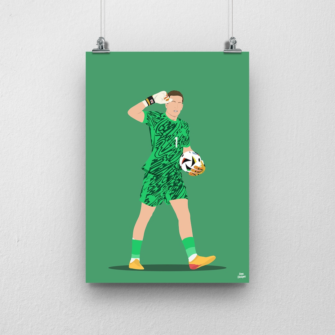 Jordan Pickford Print England - Football Poster - Etsy