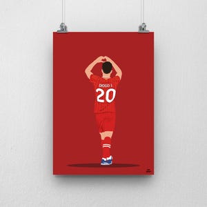 Diogo Jota Poster - Liverpool Football Print - Etsy