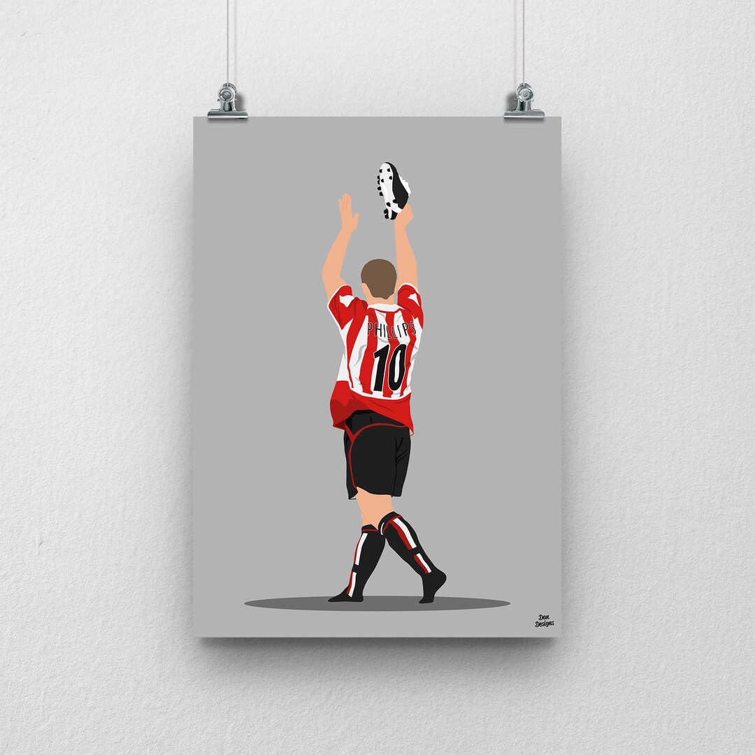 Kevin Phillips Print Sunderland AFC Poster - Etsy