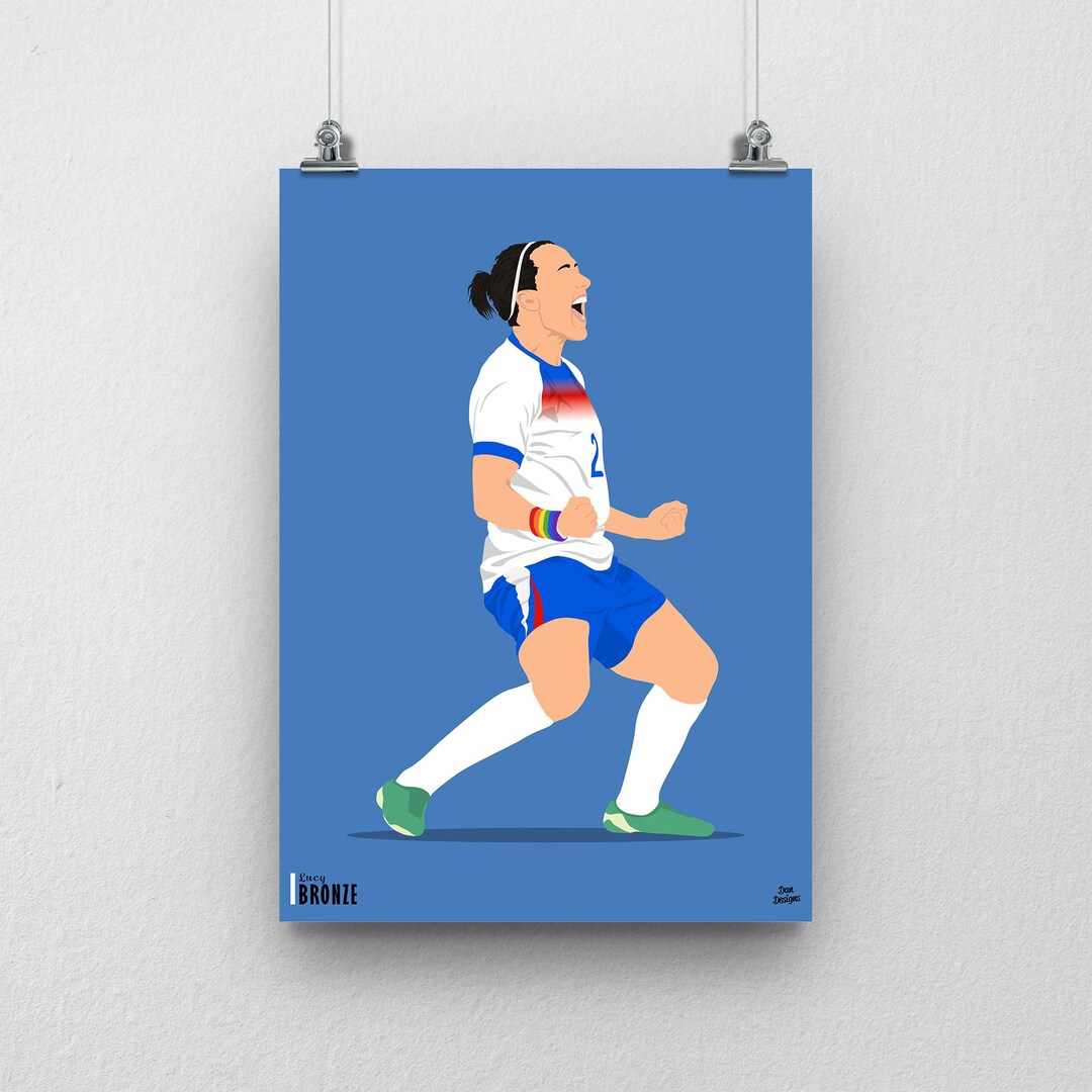 Lucy Bronze England Lionesses Poster: Women's Football Wall Art - Etsy