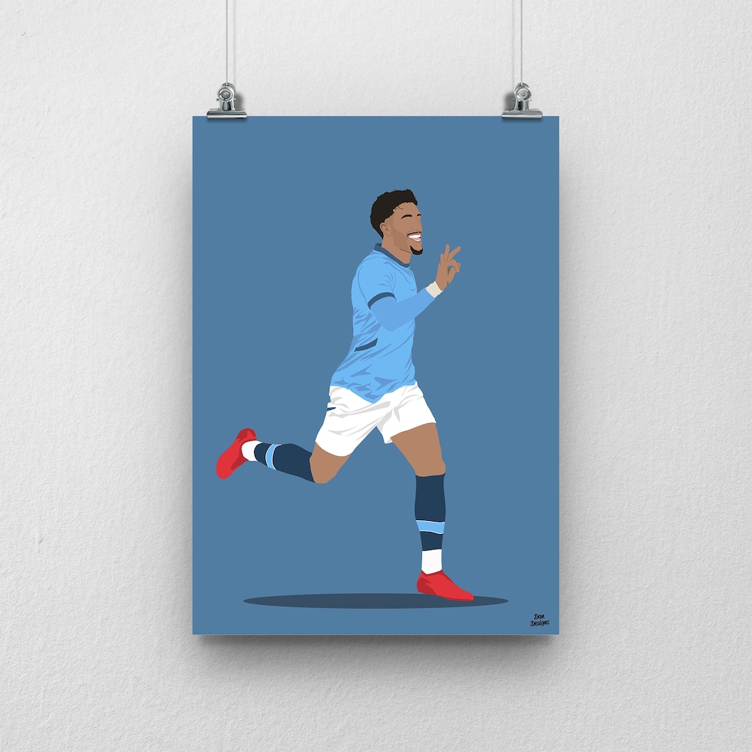 Omar Marmoush Print - Man City Football Poster - Etsy