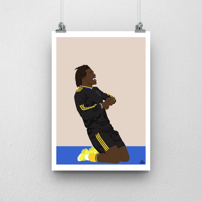Patrick Dorgu Manchester United Poster – Football Print - Etsy