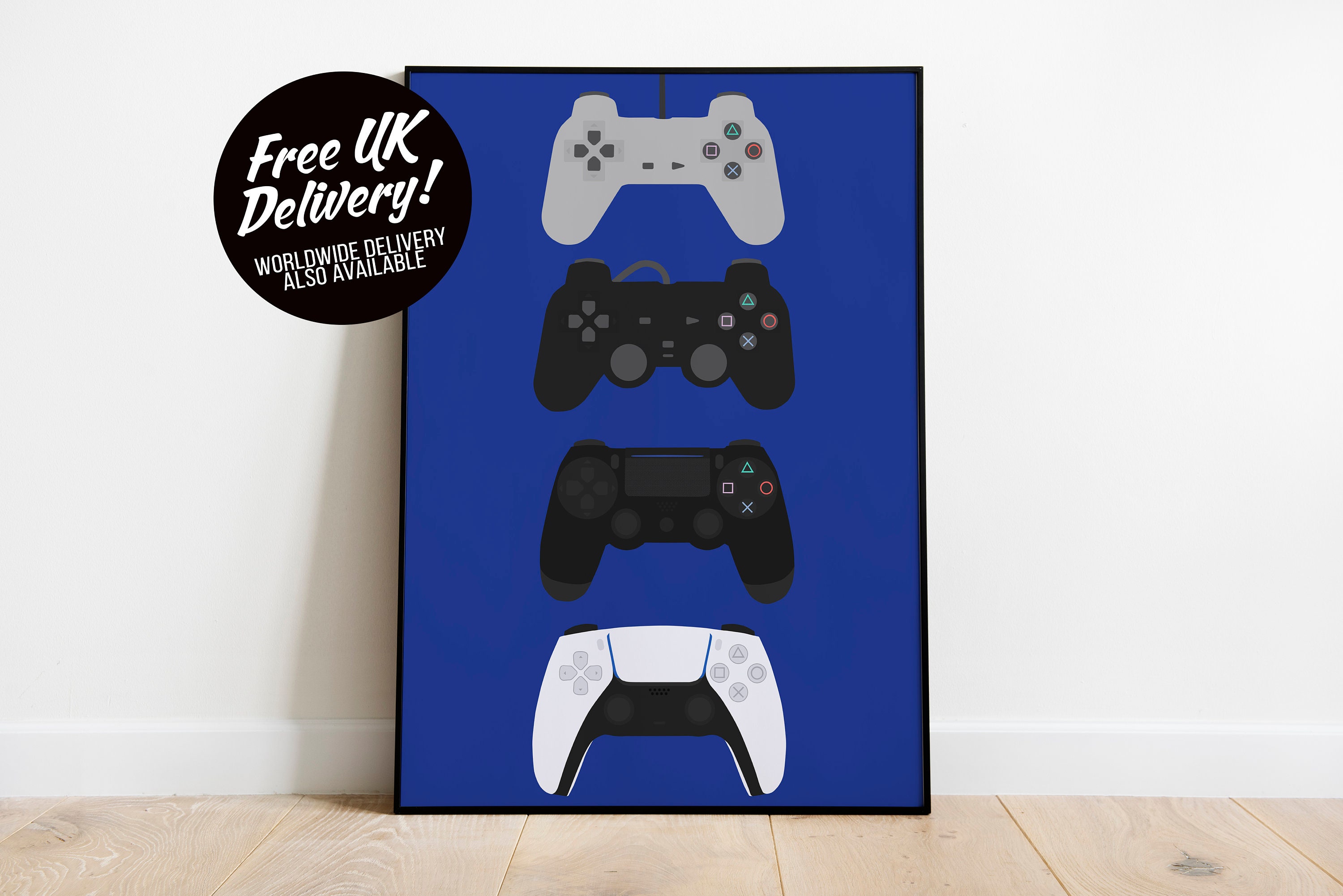 Playstation Controller Poster PS1 PS2 PS4 PS5 Gaming gifts / | Etsy