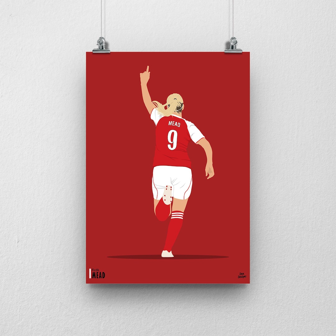 Beth Mead Print - Arsenal Football Poster - Etsy