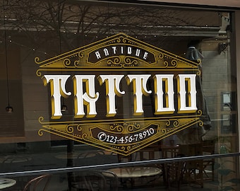 Tattoo Shop Window - Etsy