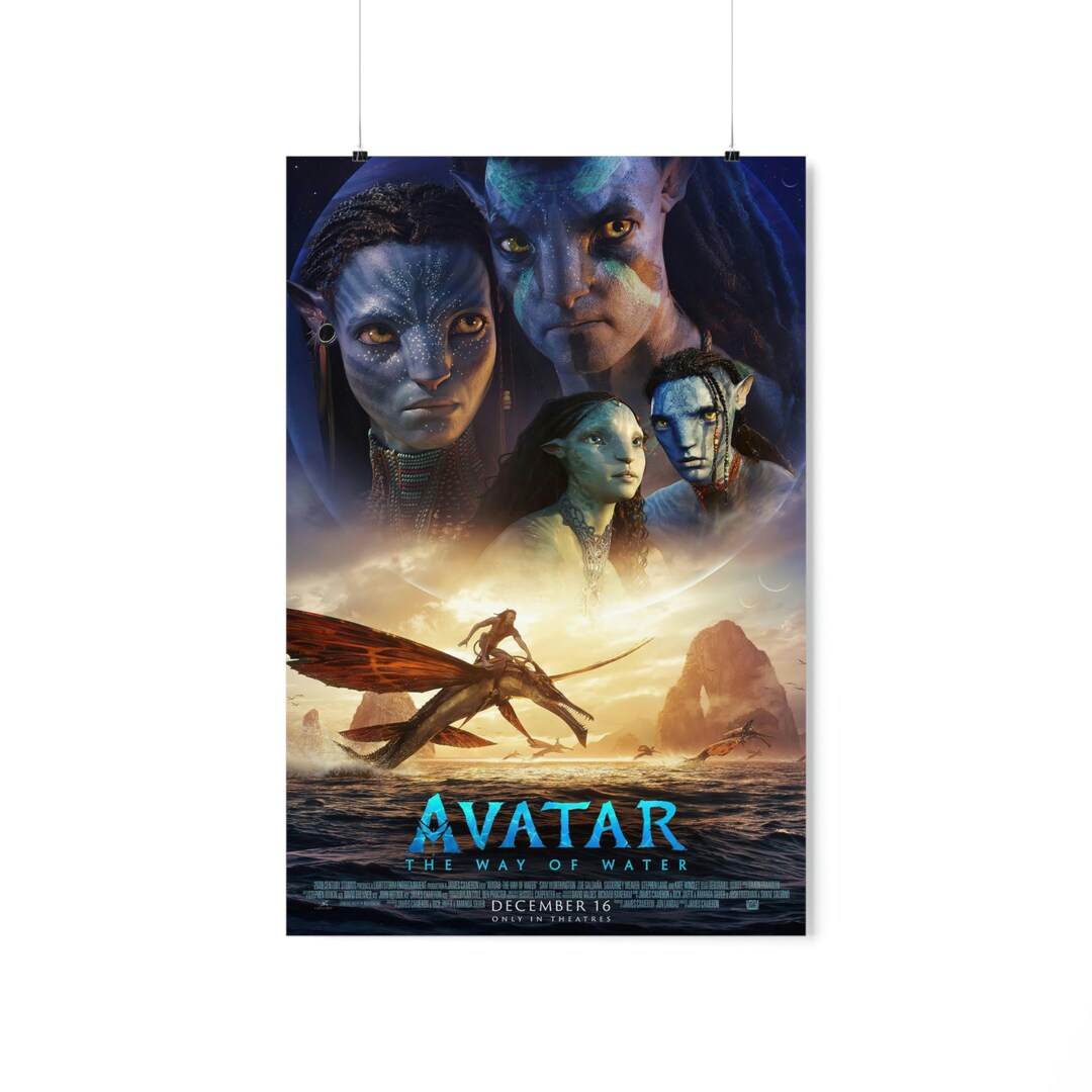 Avatar: the Way of Water, Movie Poster, Premium Matte Vertical Posters ...
