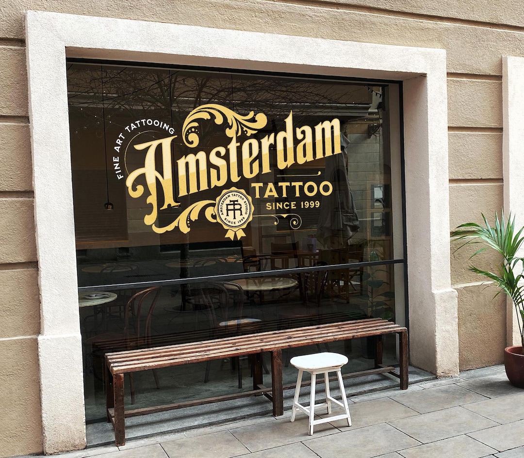 Custom Window Decal for Tattoo Studios, Tattoo Shop Custom Decal ...