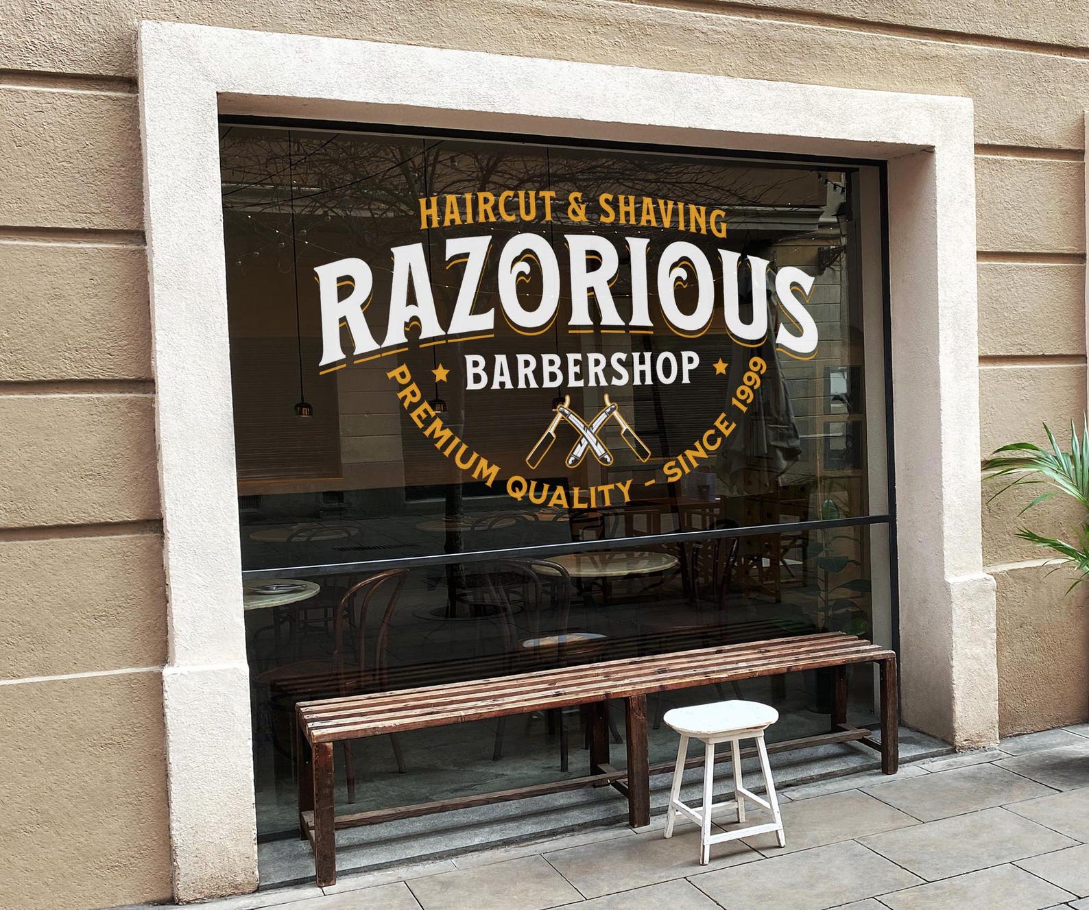 Custom Barbershop Window Decal – Personalized Premium Quality Vinyl ...